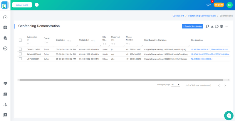 Google Forms Alternative with GPS Location - Clappia